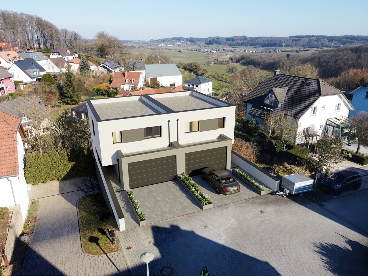 Semi-detached house in Blaschette / Lot01 with an area of 170,51 m2 and ...